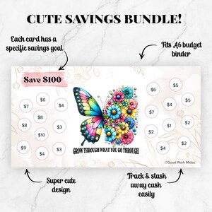 A6 Positive Quotes Low Income Savings Challenge, Money Savings ...