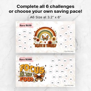 A6 Positive Quotes Low Income Savings Challenge, Money Savings ...