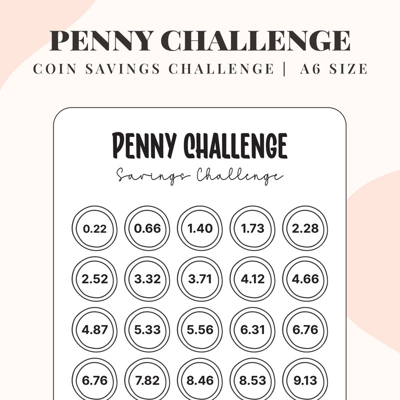 Penny Challenge a 6 - Etsy