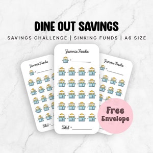 Eating Out Savings Challenge, Food Sinking Funds, Cash Stuffing ...