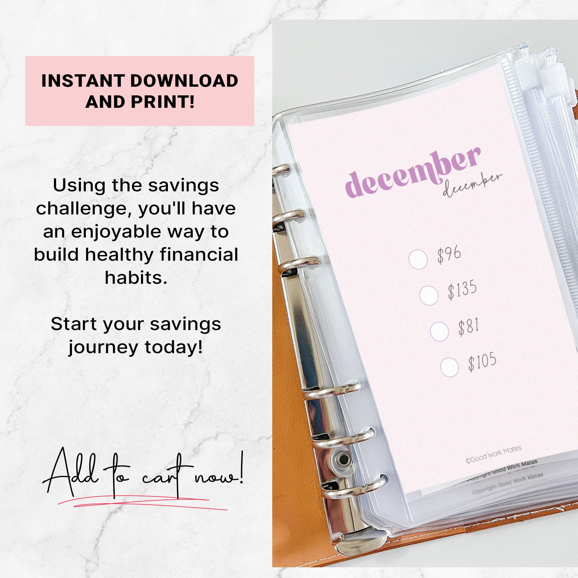 5k Printable Savings Challenge Bundle, Save 5000 a Year, 5k Savings ...