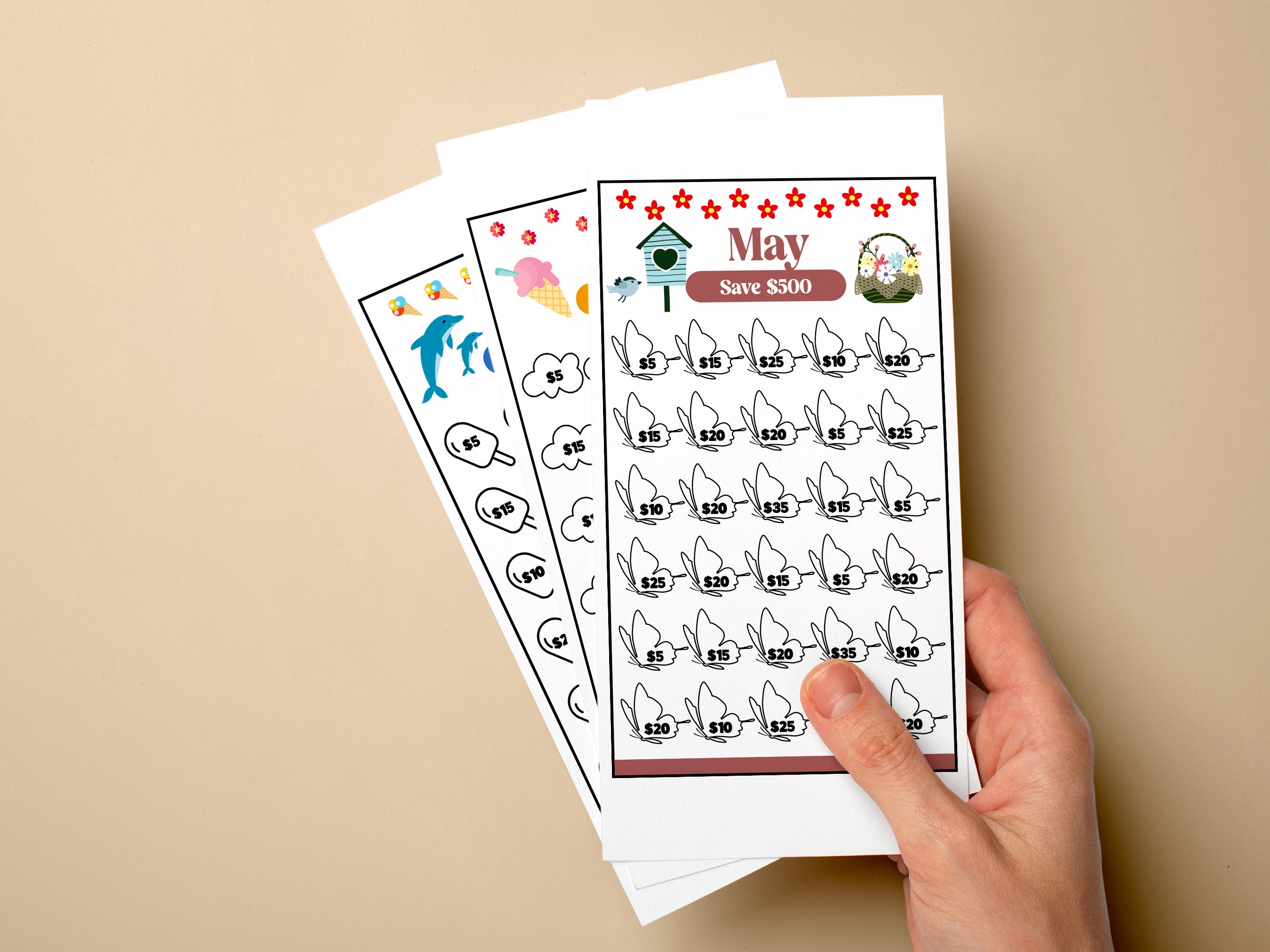 12 Month Savings Challenge Bundle Monthly Savings Challenge - Etsy