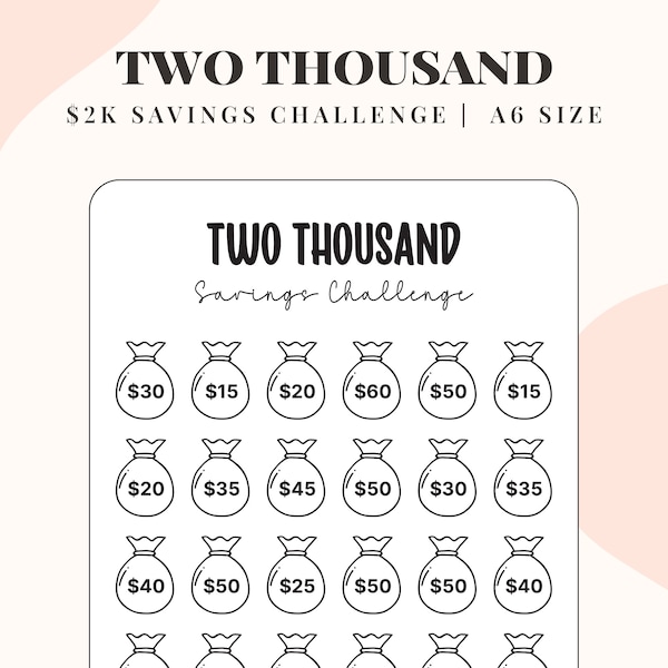2k Envelope Challenge - Etsy