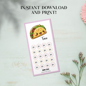 A6 Cute Kawaii Food Mini Savings Challenge, Money Savings Challenge, A6 ...