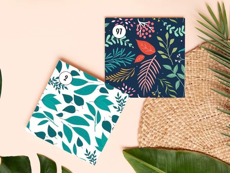 100 Envelope Challenge Set Printable Plant Theme, 100 Cash Envelope Box ...