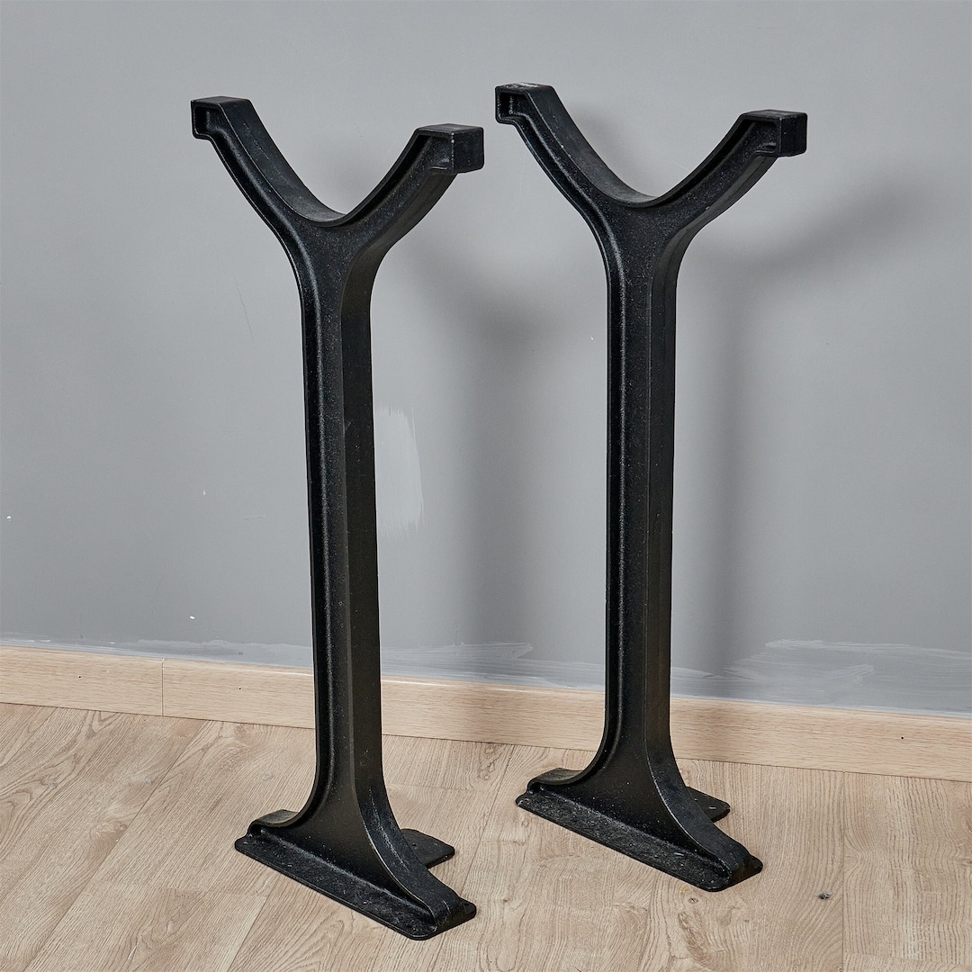 Heavy Duty Metal Y Table Legs Set of 2, Industrial Legs, Modern Legs ...