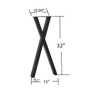 X-shape Metal Table Legs (set of 2): Heavy Duty Cast Iron Desk Legs - Etsy