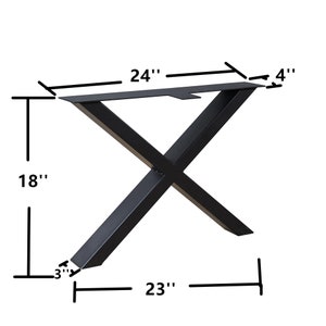X-shape Metal Table Legs (set of 2): Heavy Duty Cast Iron Desk Legs - Etsy