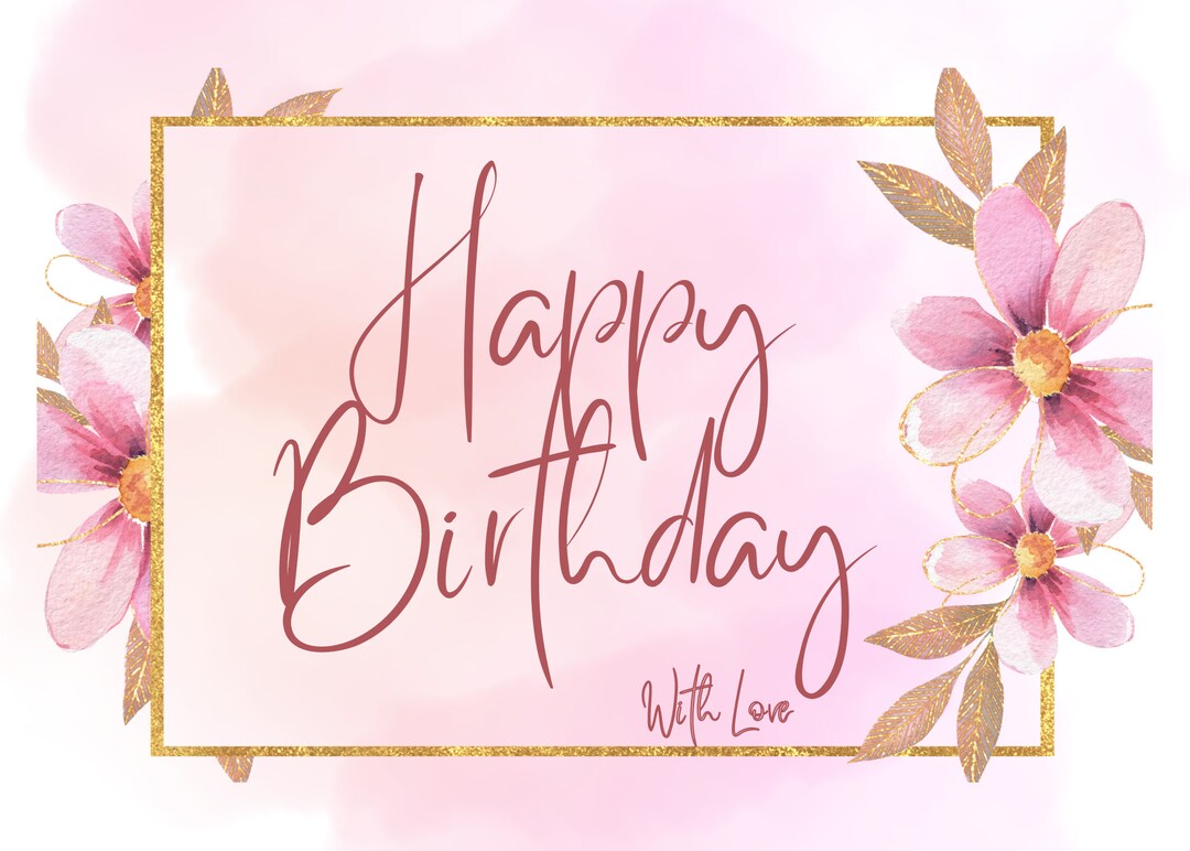 Happy Birthday Card - Etsy