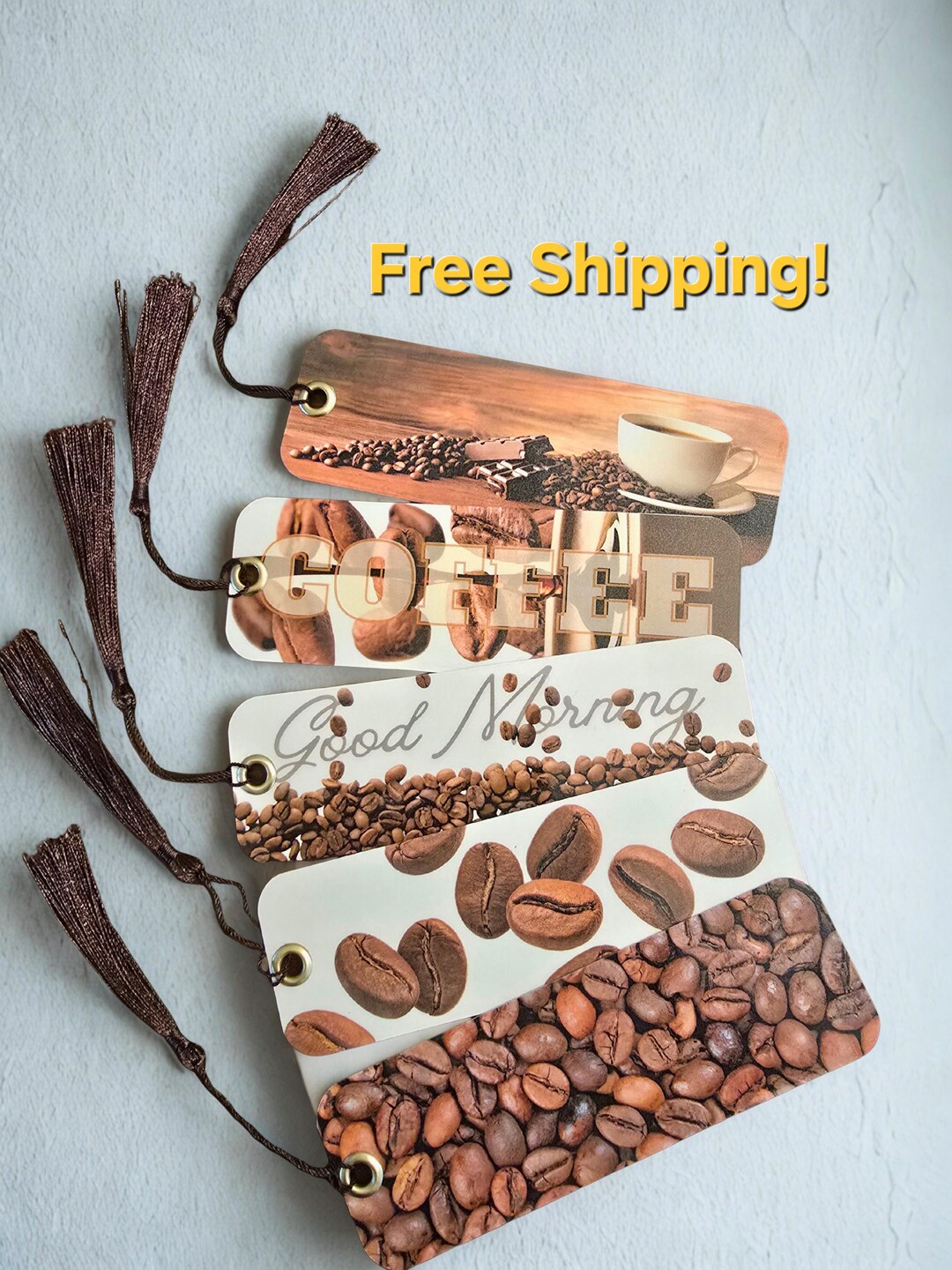 Handmade Laminated Coffee Bookmark Set - Espresso Lover Gift - Etsy