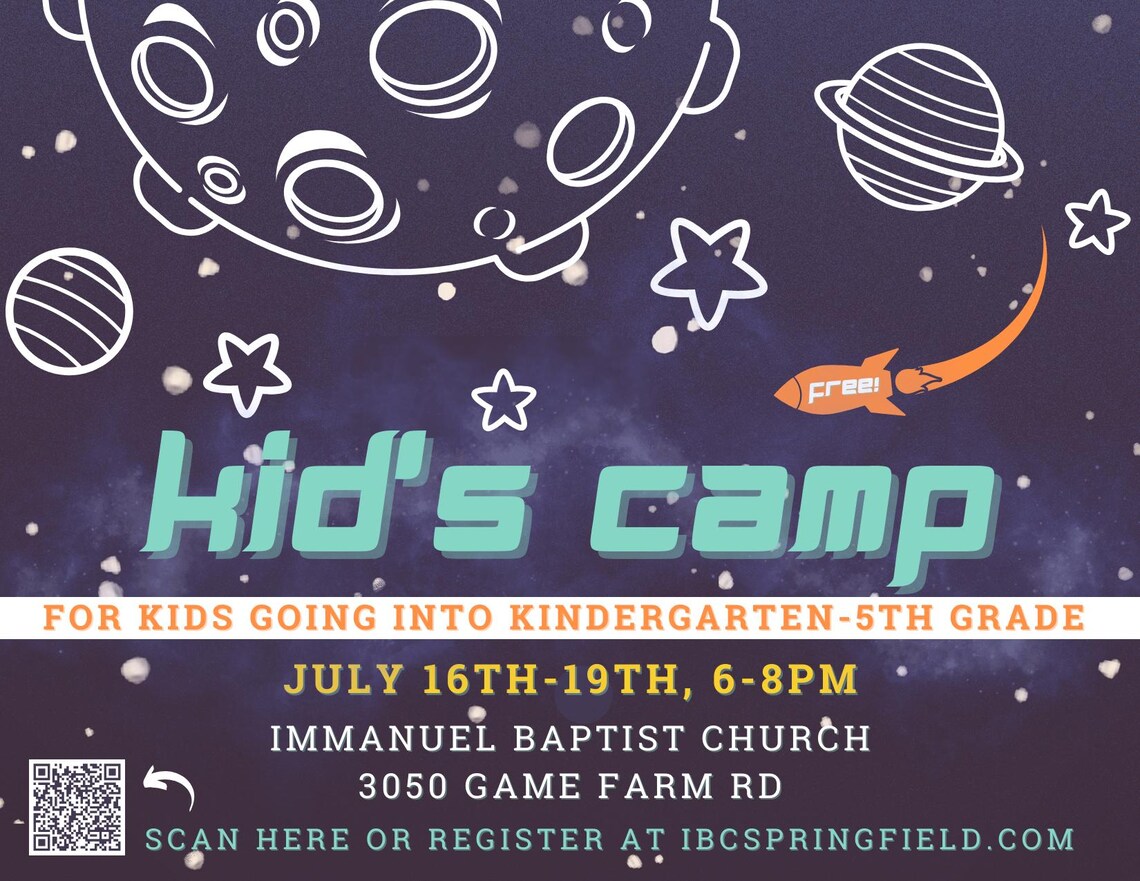 Kids Camp VBS Invitation Post Card Handout Flyer - Etsy