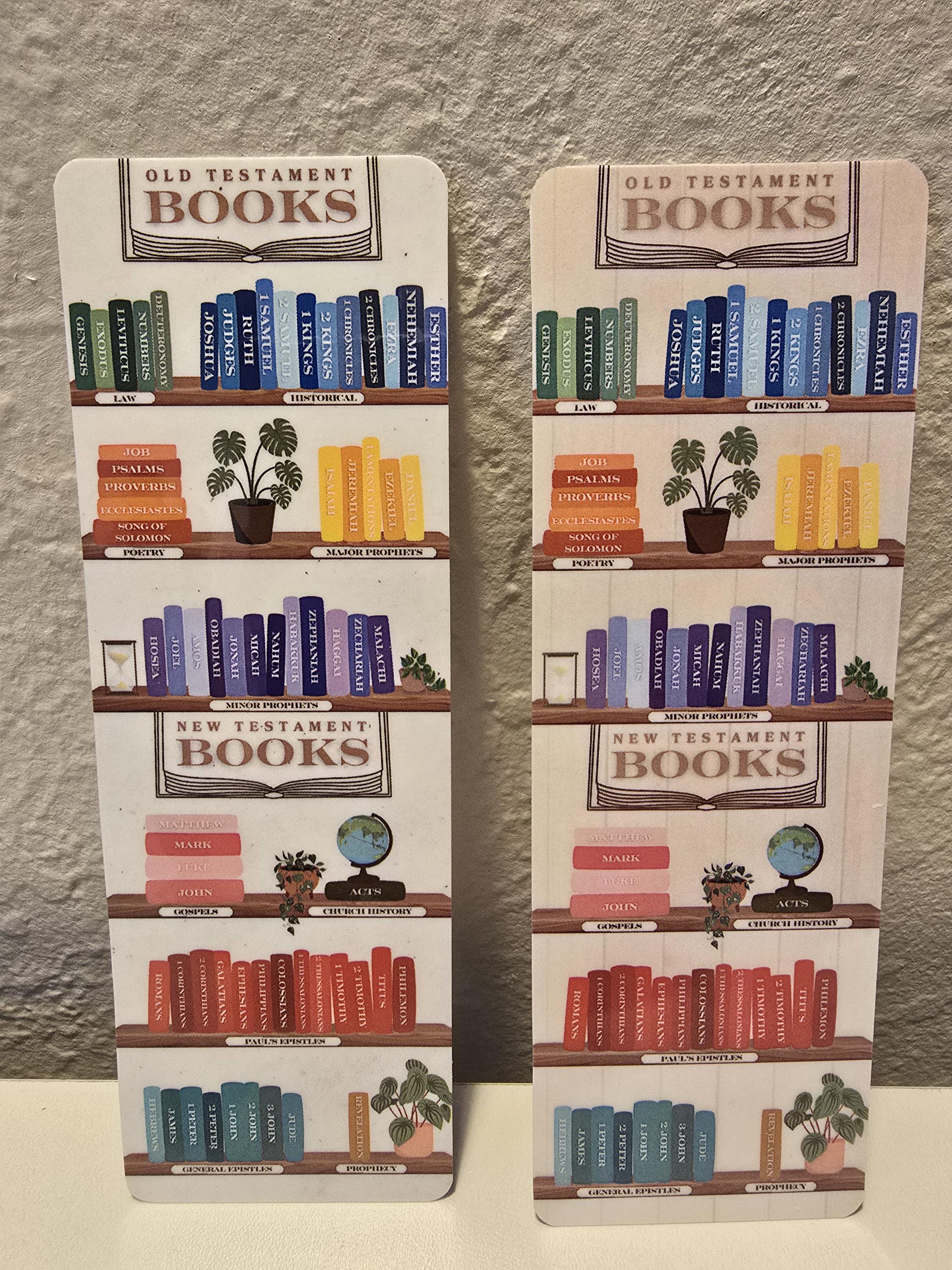 Books of the Bible Bookmark - Old & New Testament Reading Guide ...