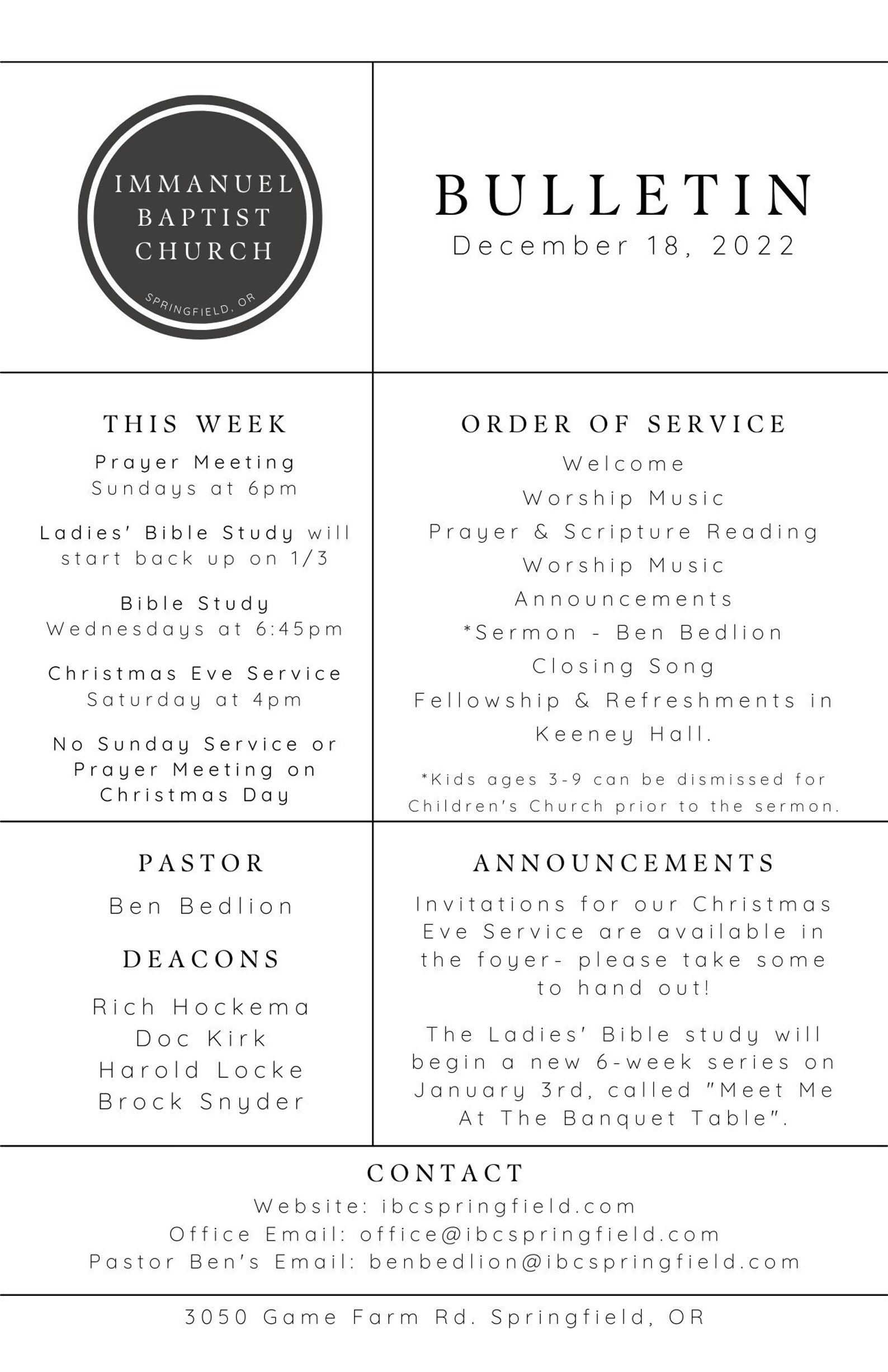 Church Bulletin Template - Etsy