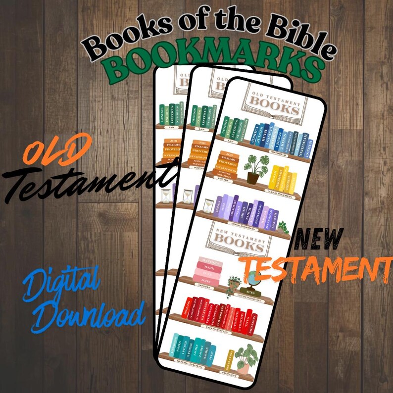Books of the Bible Bookmark - Old & New Testament Reading Guide ...