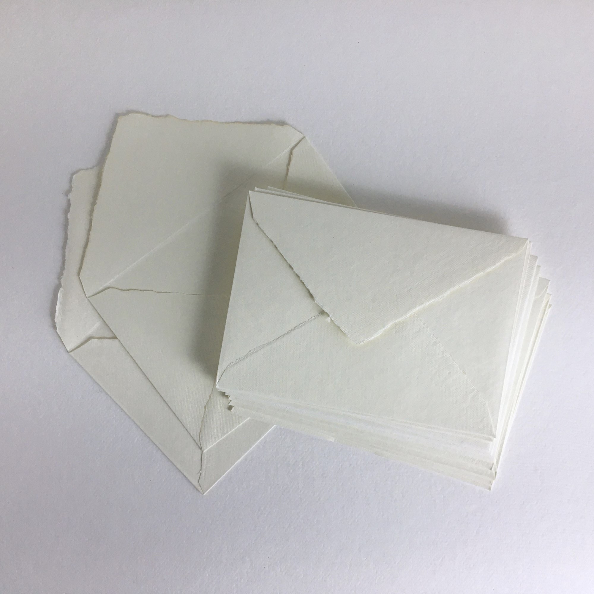6.4" X 9" (C5), Ivory Deckle Edge Envelopes // Invitation Envelopes ...