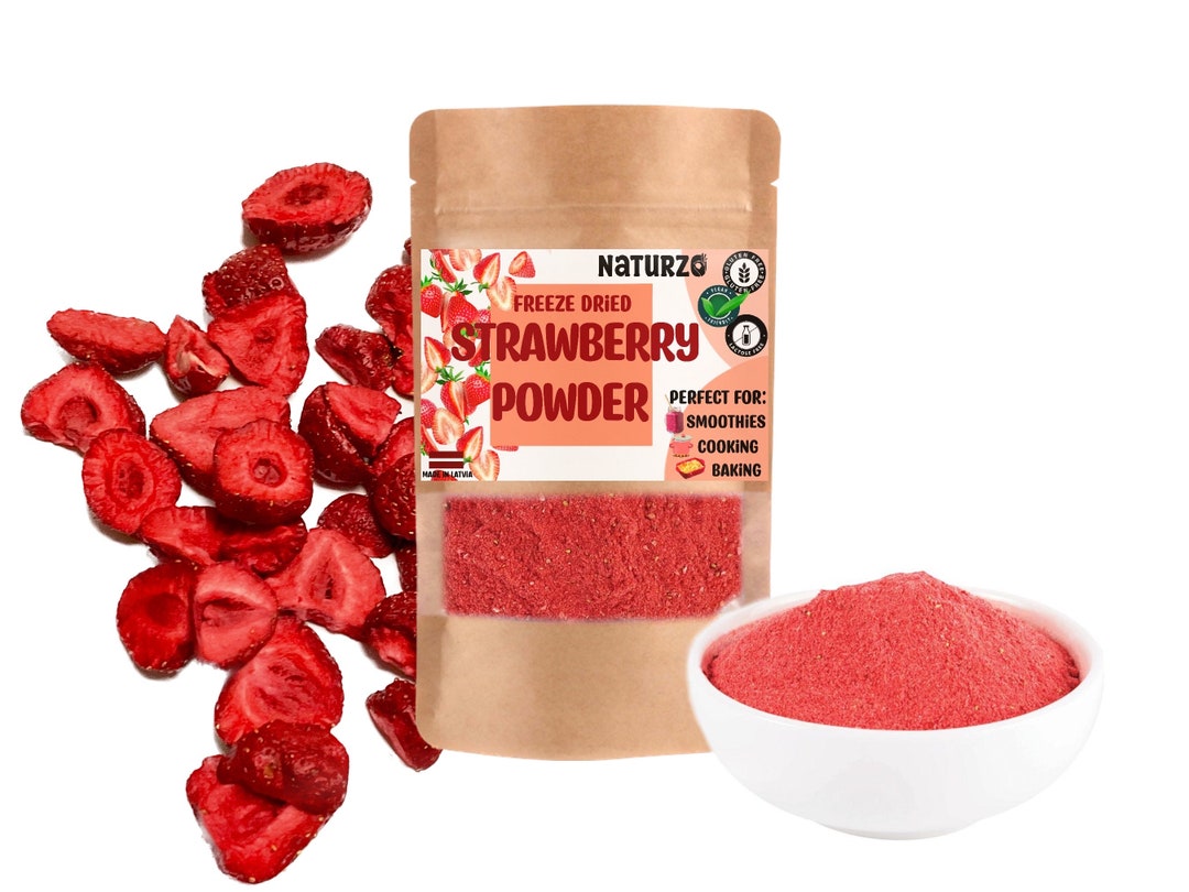 Freeze-dried Strawberry Powder – Natural Fruit for Smoothies, Baking ...