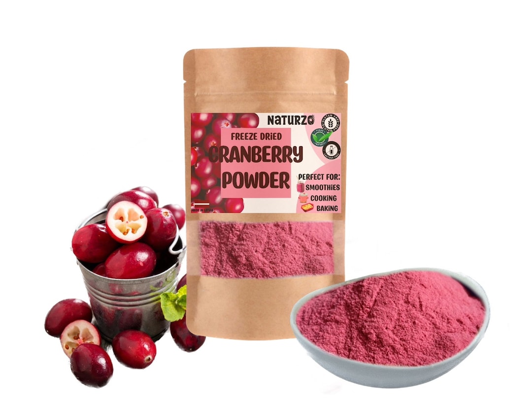 Freeze Dried Cranberry Powder Raw Without Additives, Preservatives or ...
