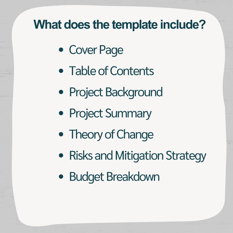 Grant Proposal Template - Etsy