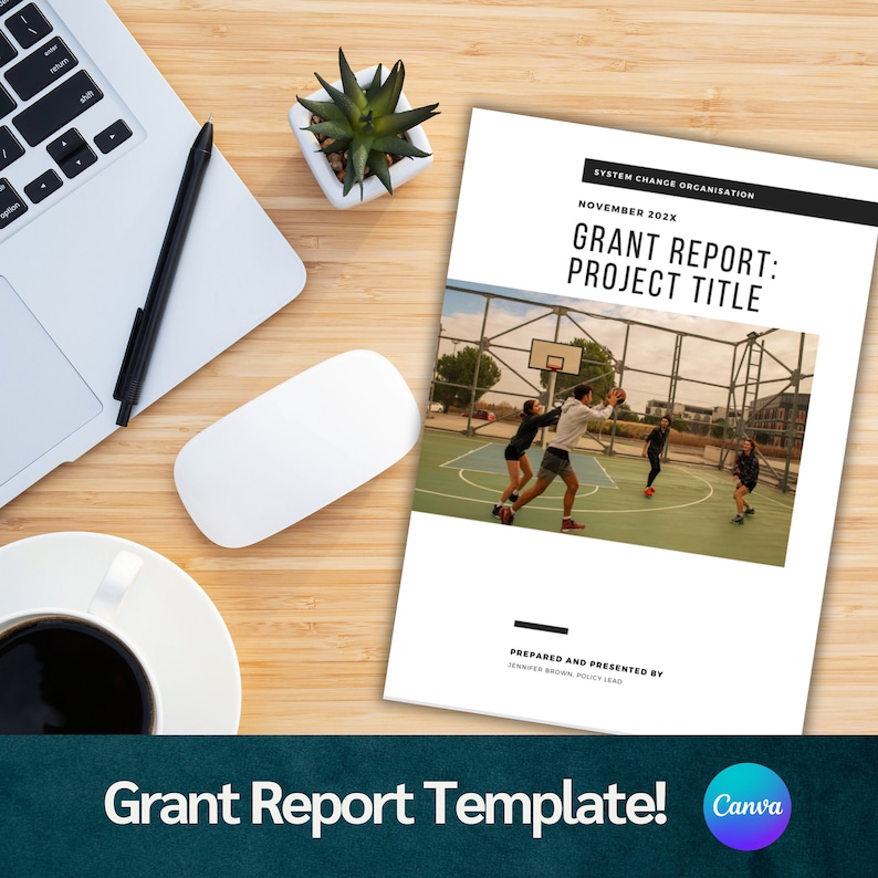 Grant Report Template - Etsy