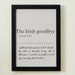 Irish Goodbye Wall Print Irish Slang Wall Prints wall irish prints ...