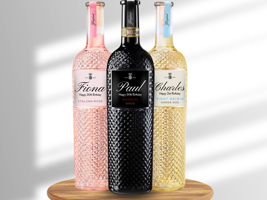 Personalised Freixenet Labels Wine Prosecco Brut Cava Pinot Grigio ...