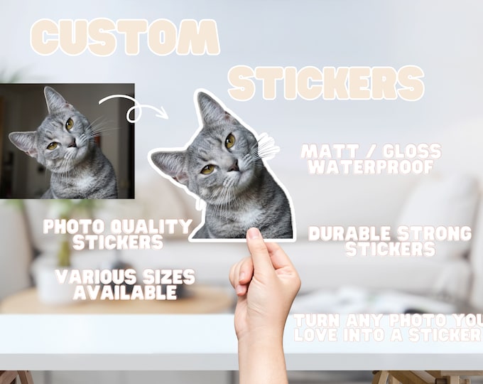 Logo Stickers, Custom Design Stickers, Personalised Labels, Custom ...