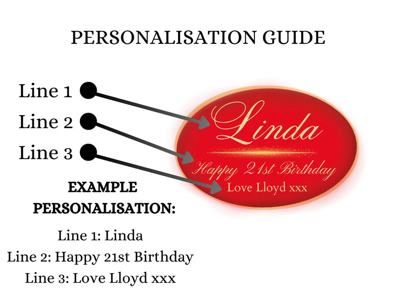 Personalised Lindor Lindt Box Chocolate Label Sticker - Custom Birthday ...