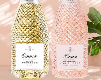 Personalised Prosecco Champagne Wine Label for Gift, Gift Idea and ...