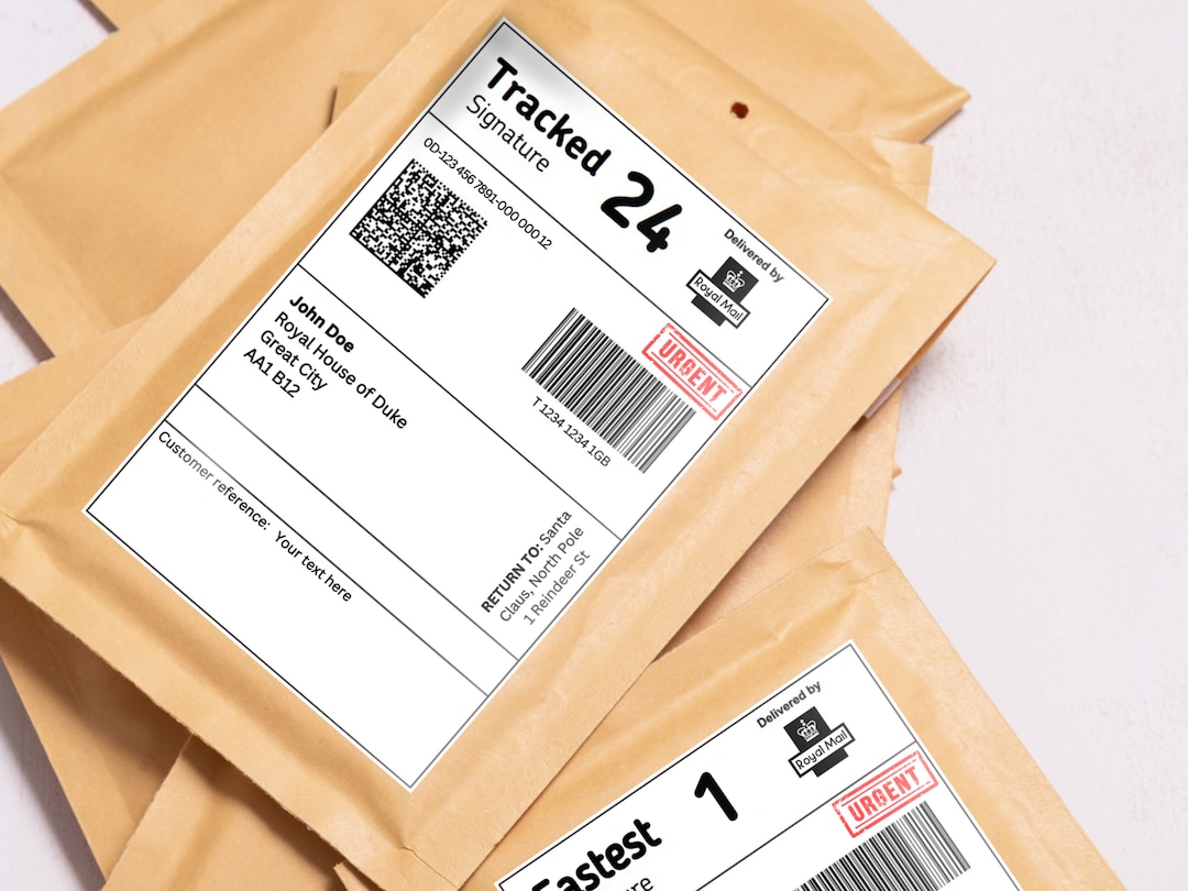 Personalised Fake Shipping Label | Mail Label | Fake Mail Shipping ...