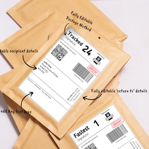 Personalised Fake Shipping Label | Mail Label | Fake Mail Shipping ...