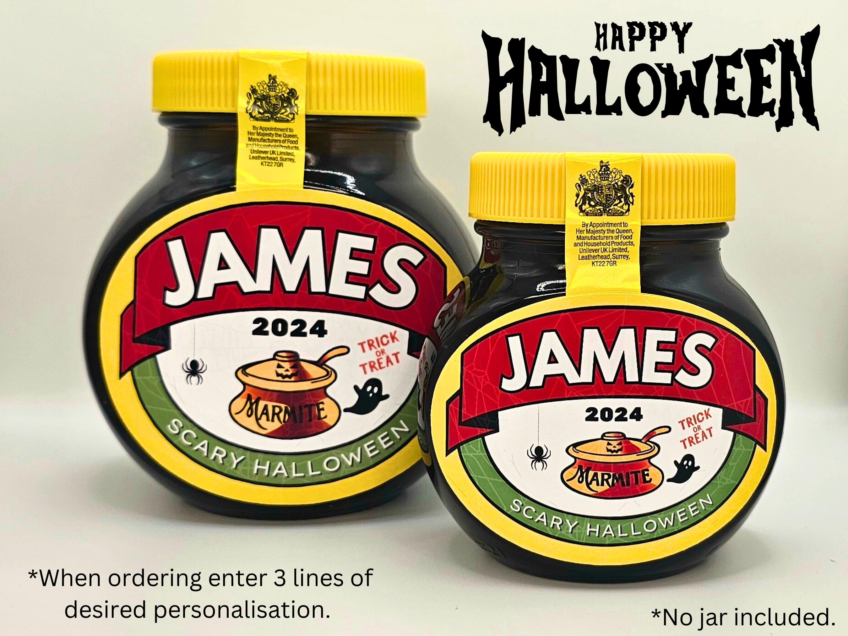 Personalised Customised Marmite Jar Label Sticker Bottle Custom Birthday Christmas Fun Sweet Gift Idea and Funny Novelty Gift Etsy UK