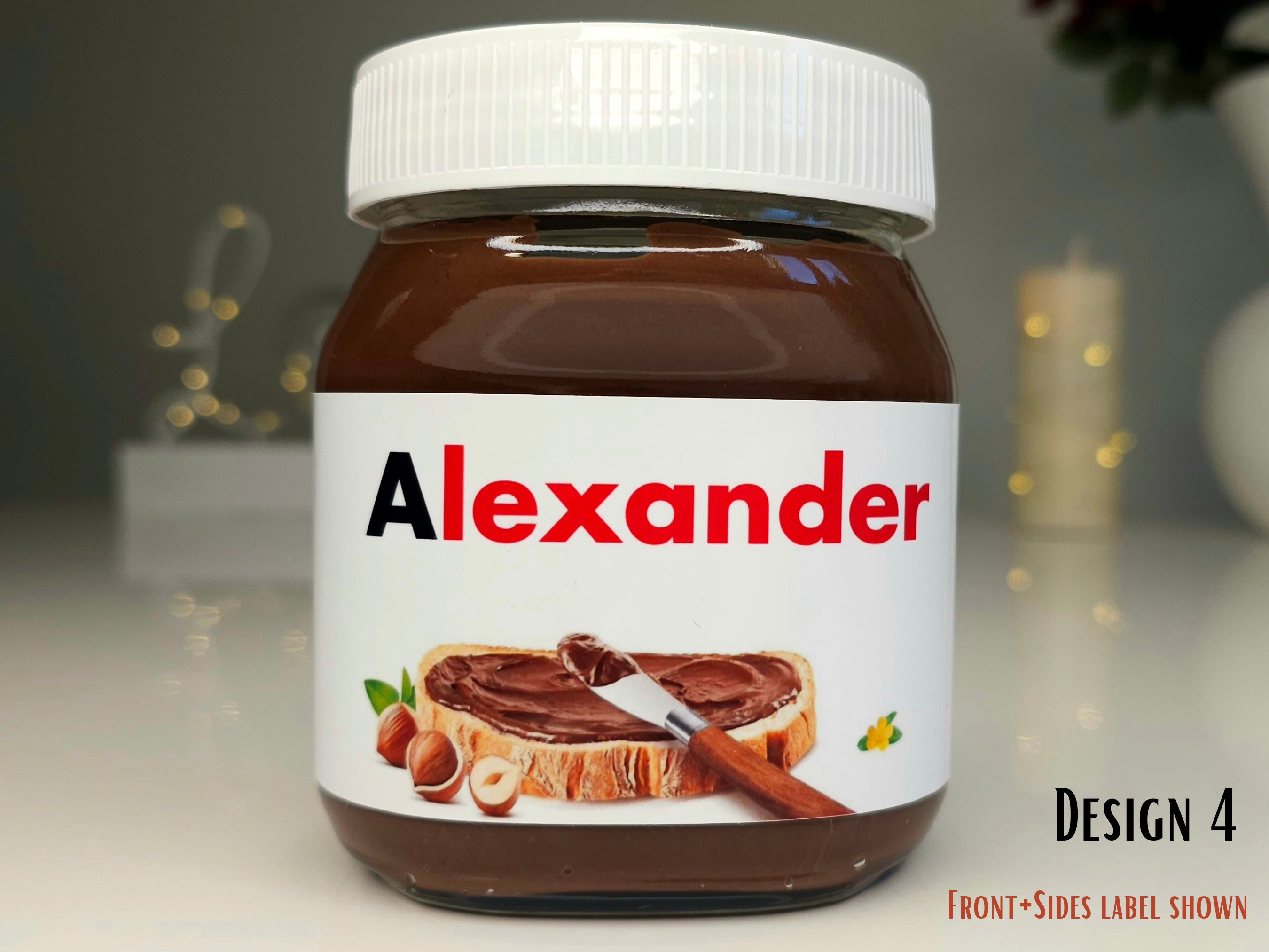 Personalised Nutella Chocolate Spread Label Valentine Limited Edition ...