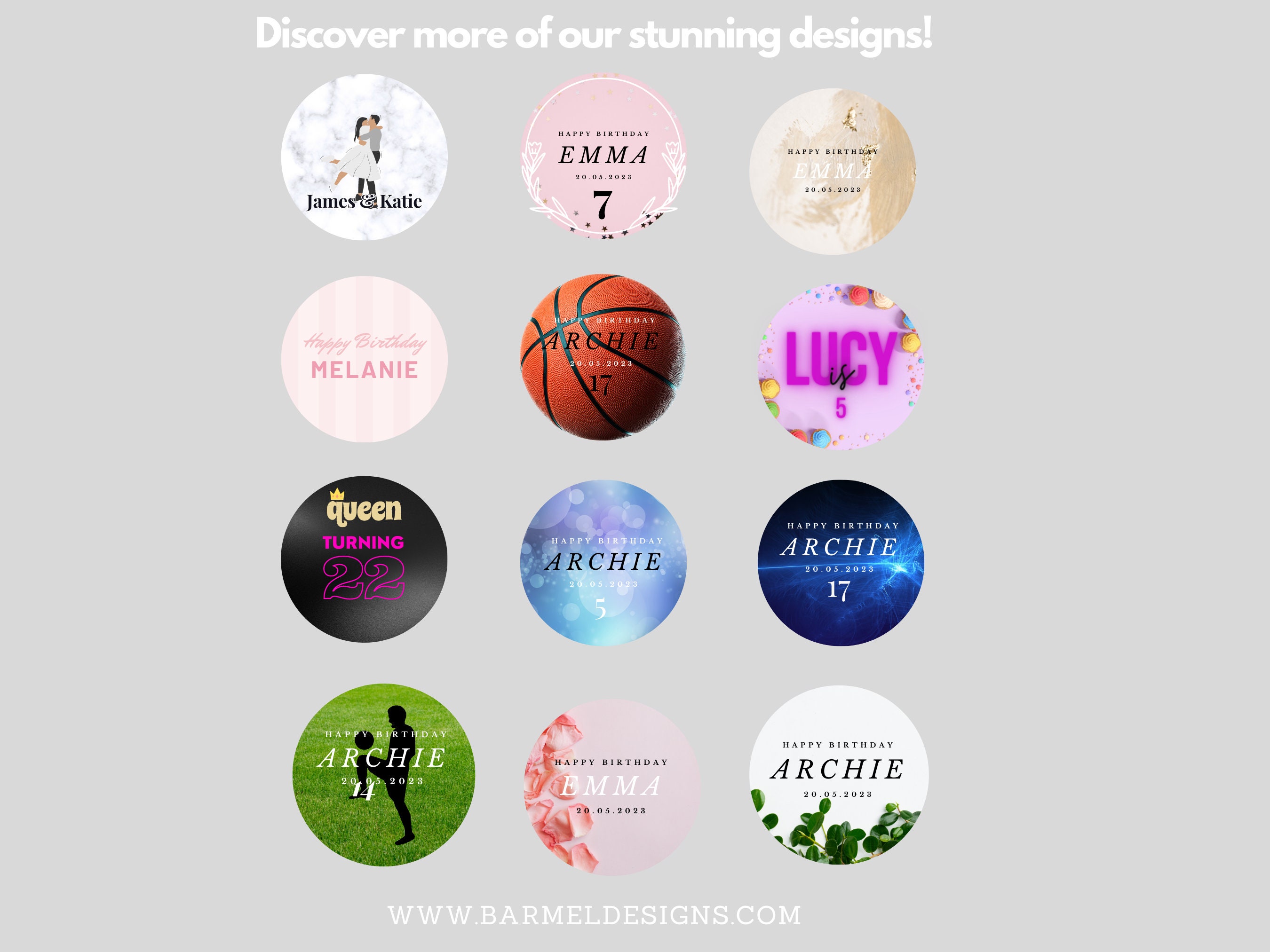 Editable Cupcake Topper Template for Canva Digital Download - Etsy