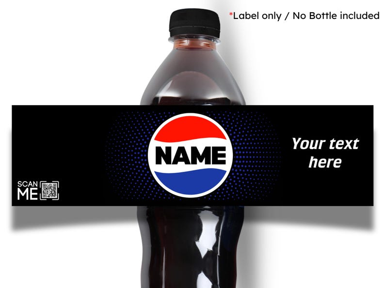 Pepsi Personalised Labels Custom Name Sticker Max Diet Valentines Day ...