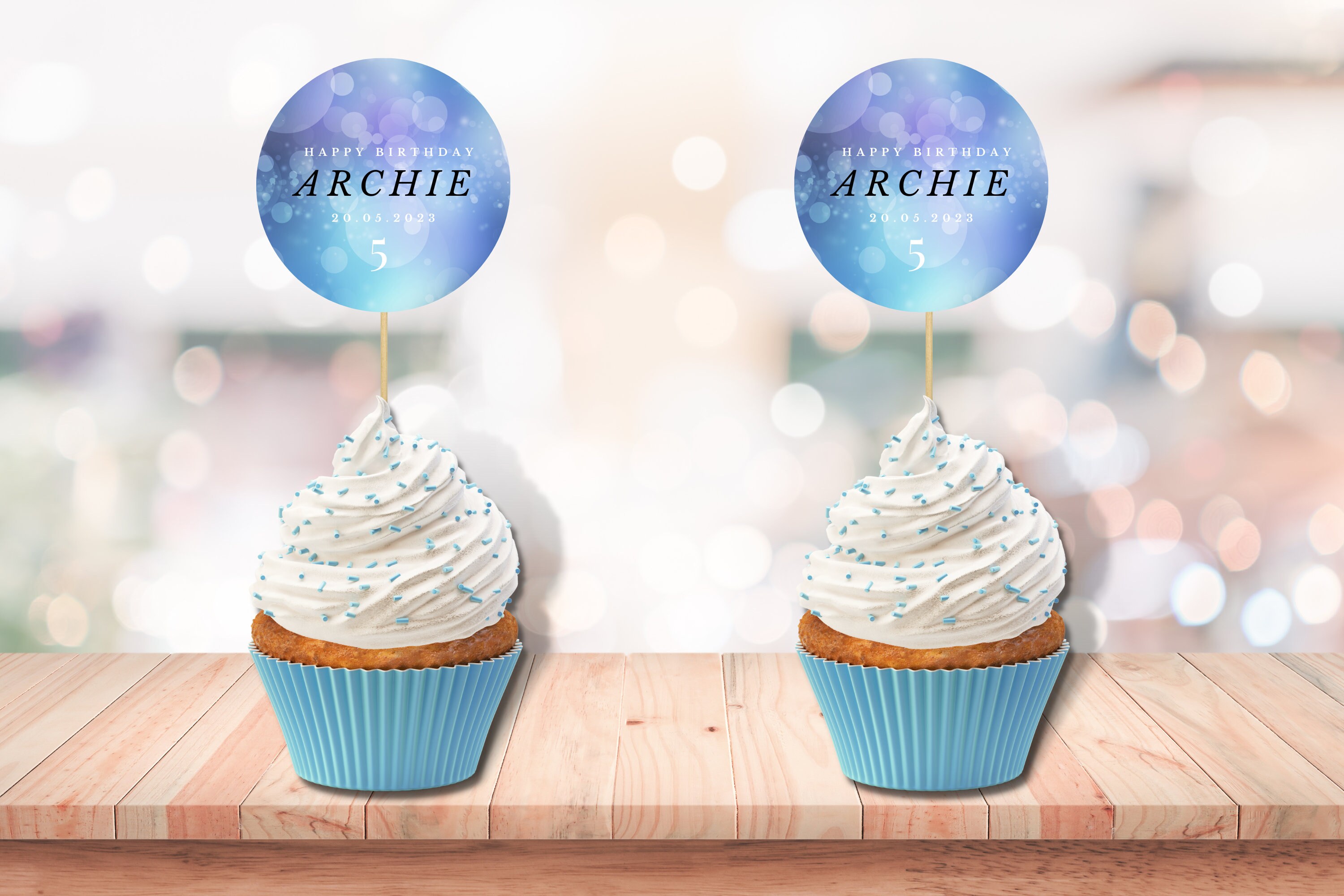 Cupcake Topper Template Printable