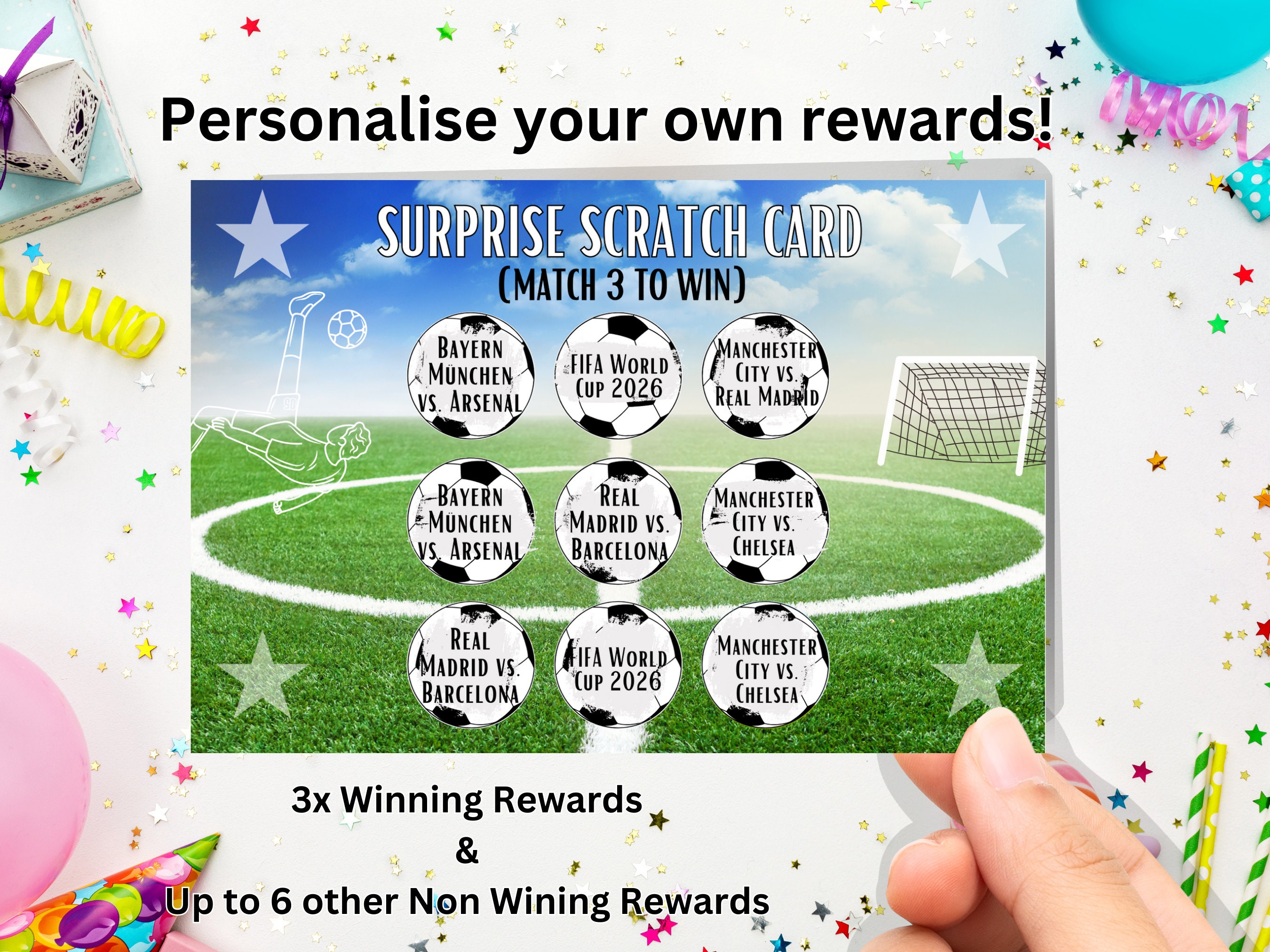 Scratch to Reveal Gift Scratch Card Personalise All Rewards Best Gifts ...