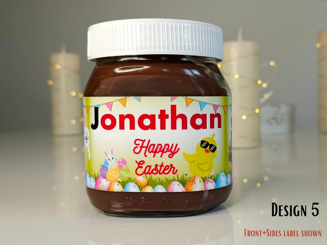 Personalised Nutella Chocolate Spread Label Valentine Limited Edition ...