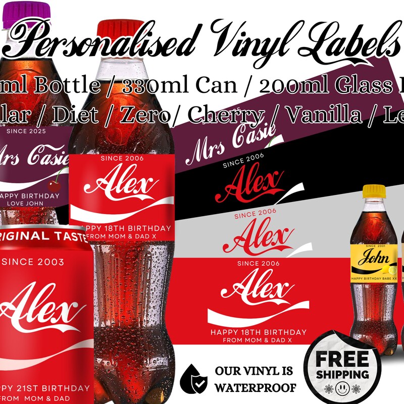 Coca Cola Name Bottles - Etsy