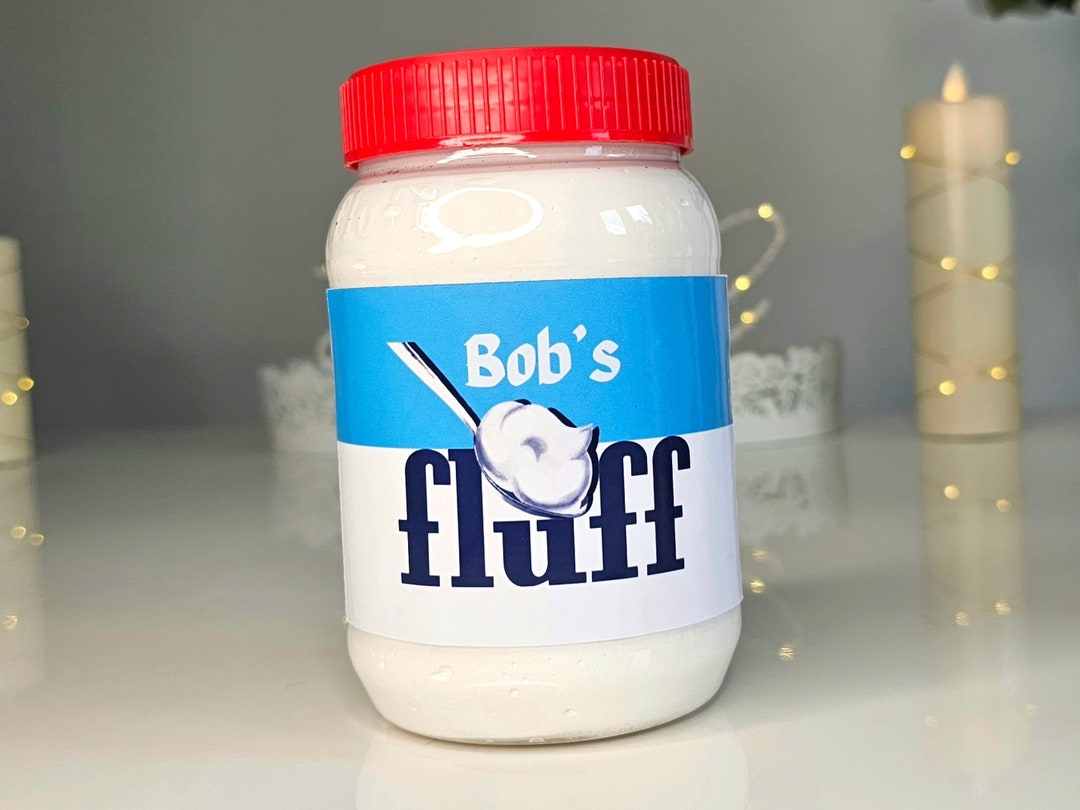 Personalised Marshmallow Fluff Spread Label - Custom Name Sticker ...