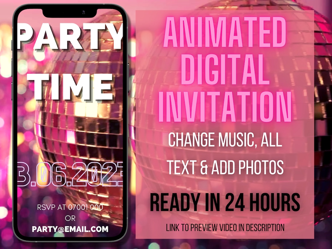 Digital Invitation / E-invitation / Electronic Invitation / Internet ...