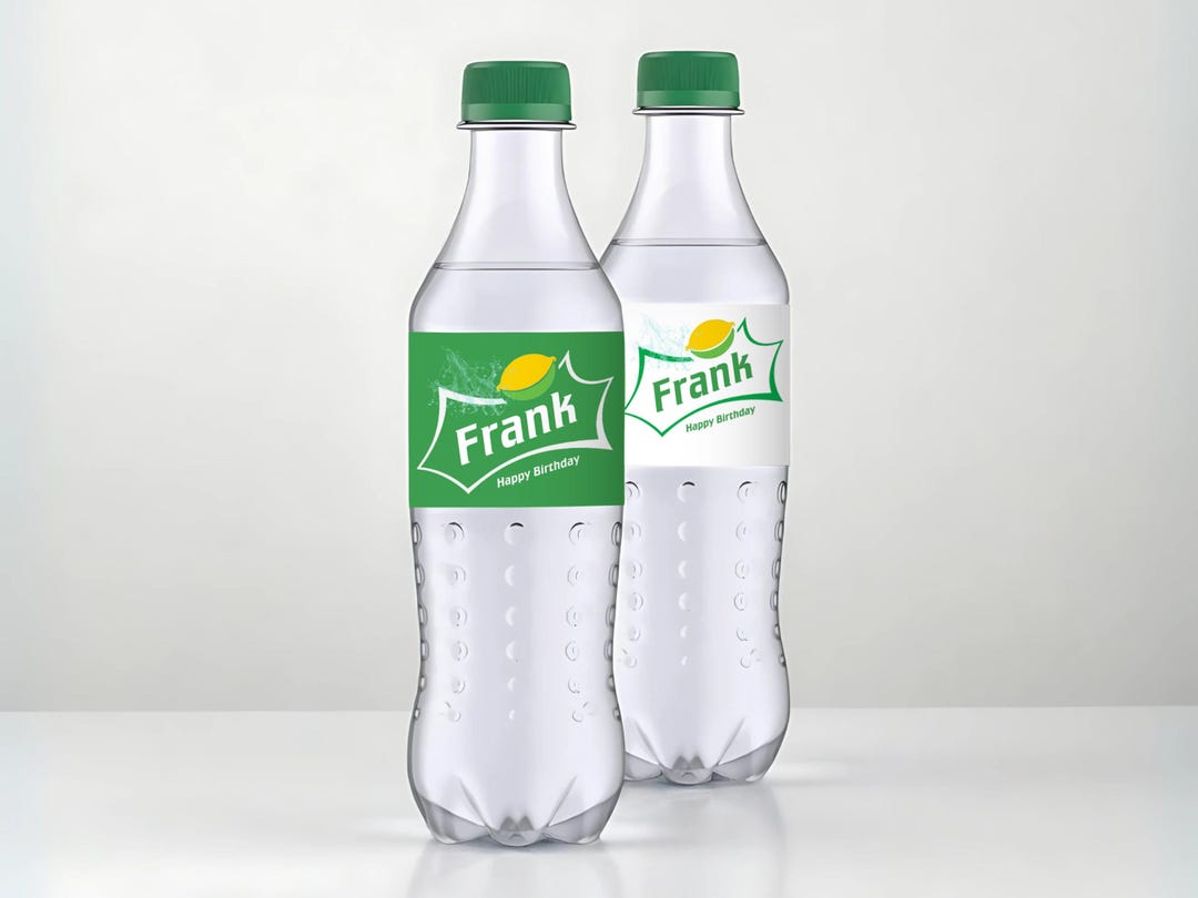 Sprite Personalised Labels Custom Name Sticker Sprite Zero Christmas ...