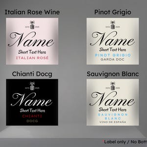 Personalised Freixenet Labels Wine Prosecco Brut Cava Pinot Grigio ...