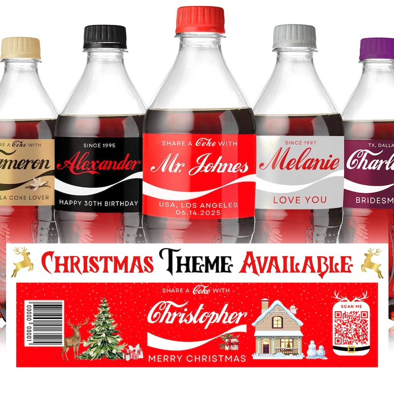 Personalised Cans of Coke - Etsy UK