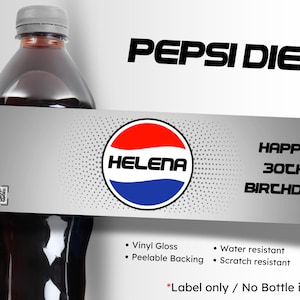 Pepsi Personalised Labels Custom Name Sticker Pepsi Max Diet Christmas ...