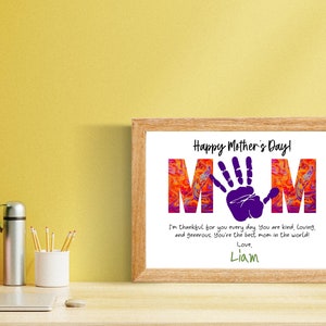 Mother's Day Printable Handprint, Printable Sunday School Classroom ...