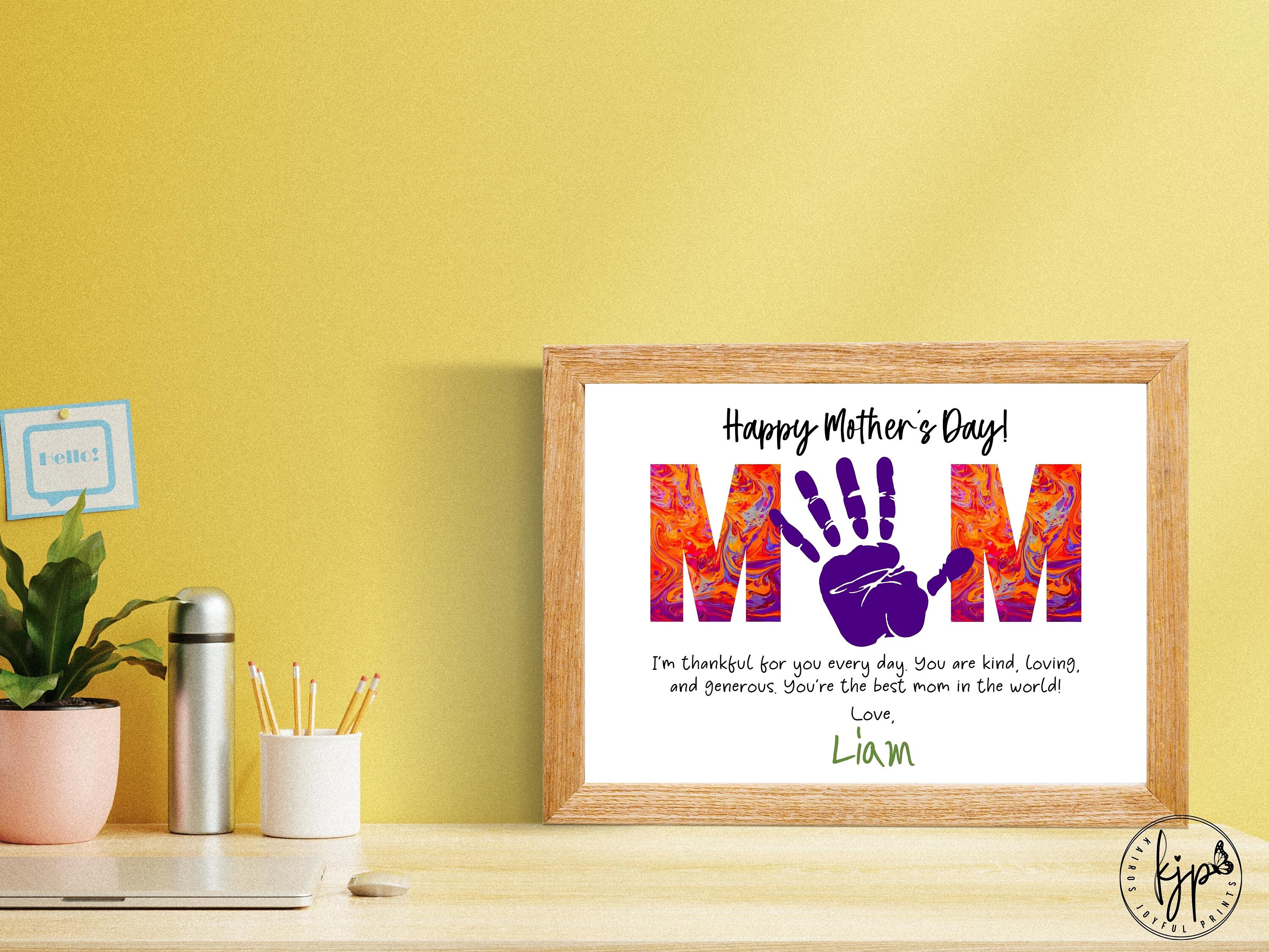 Mother's Day Printable Handprint, Printable Sunday School Classroom ...