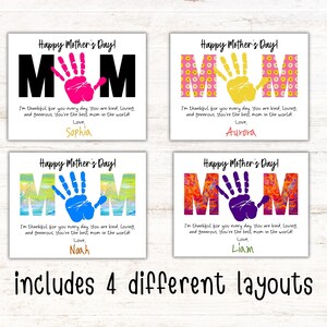 Mother's Day Printable Handprint, Printable Sunday School Classroom ...