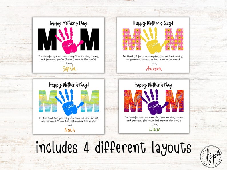 Mother's Day Printable Handprint, Printable Sunday School Classroom ...