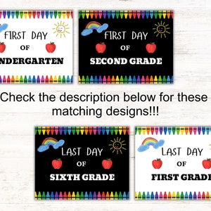 Last Day of School Printable Signs, All Grades Printable School Signs ...