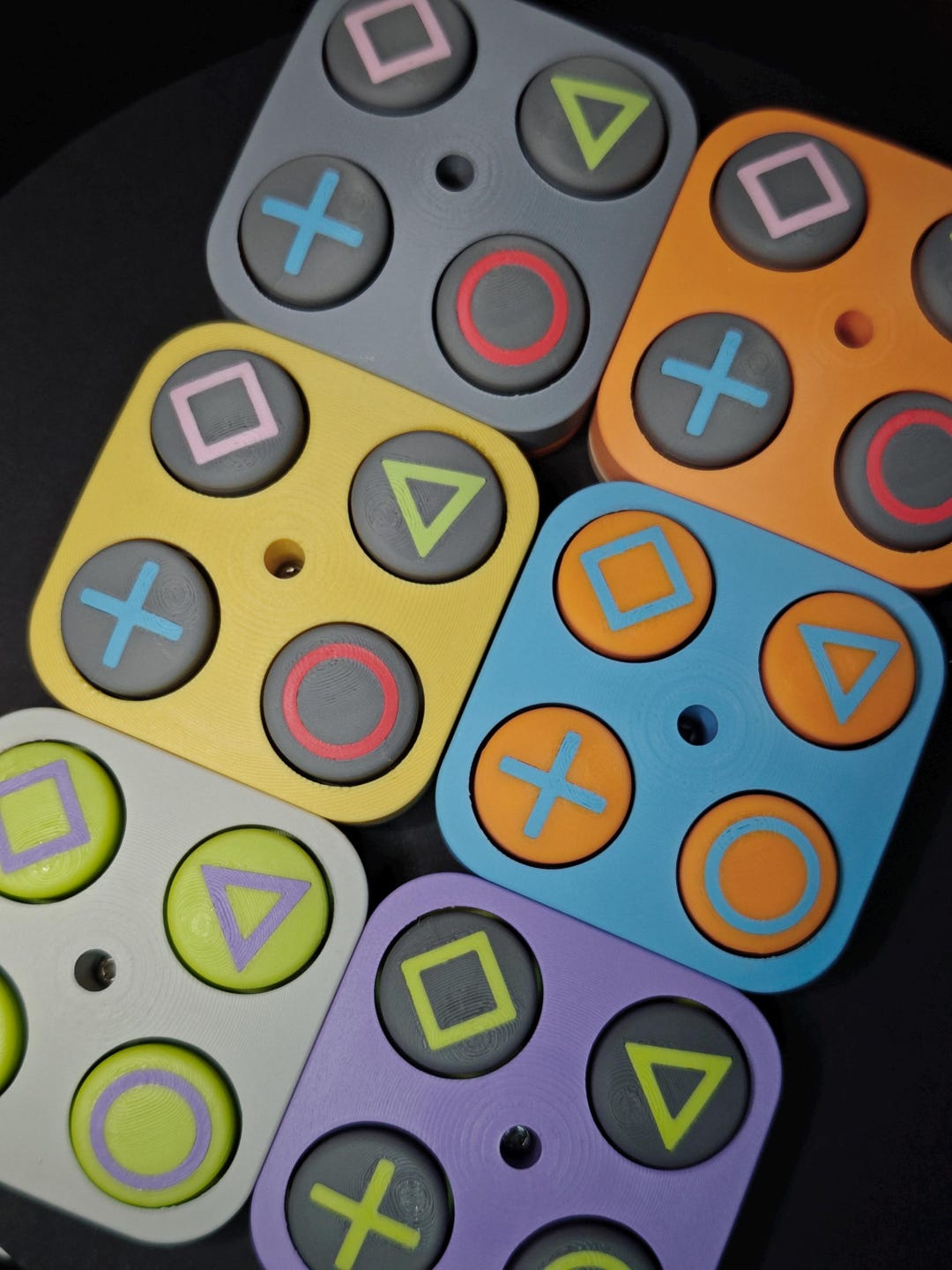 PS Button Fidget Toy – 3D Printed Mechanical Switch – Playstation ...